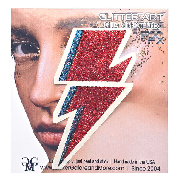 Ziggy Stardust David Bowie Face Bolt Tattoo Sticker, Costume Sticker ...